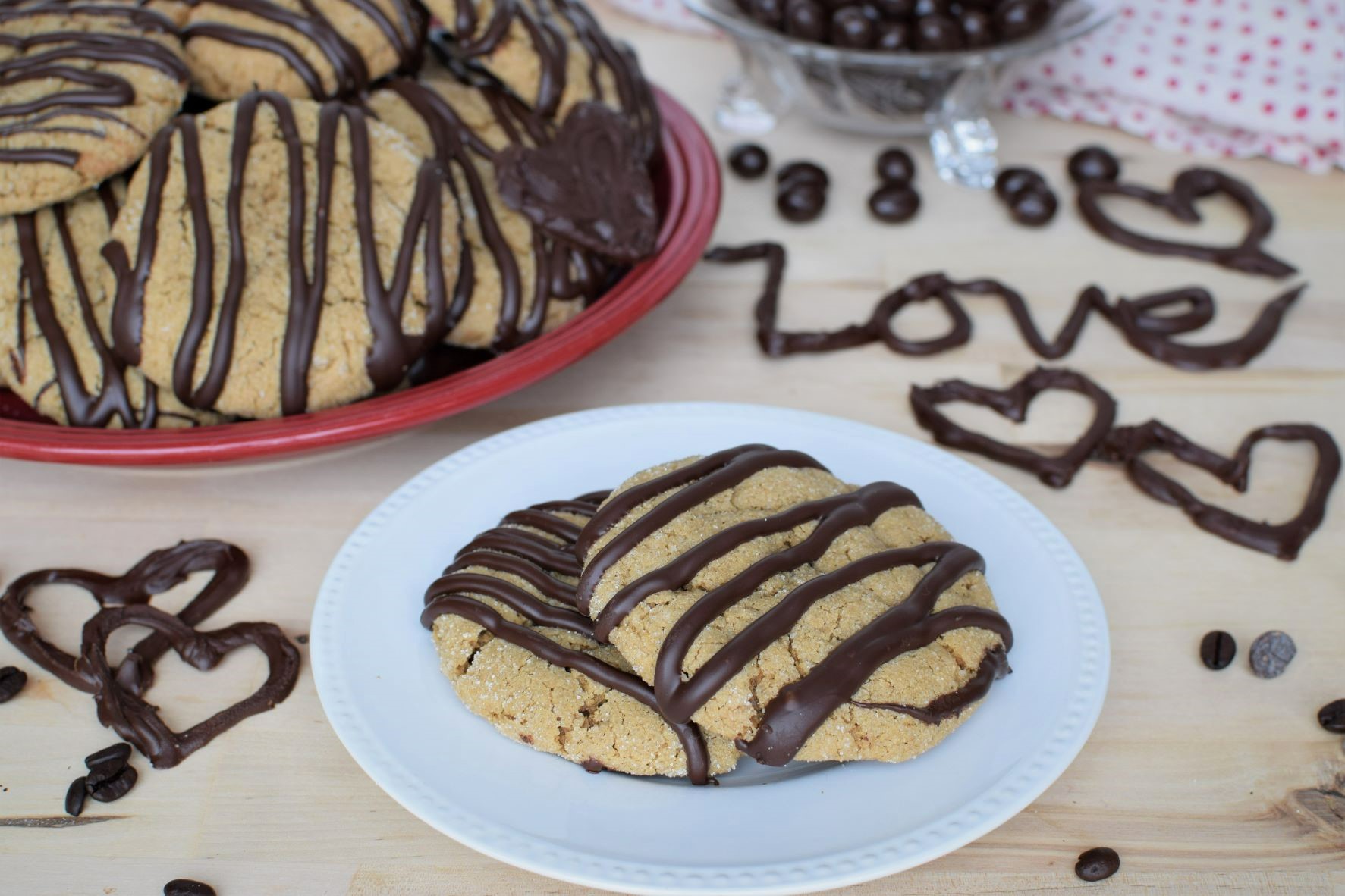 'Good' Coffee Cookies with Chocolate Drizzle - This Bread Will Rise